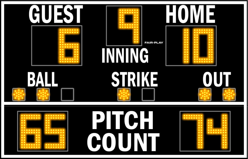 Baseball and Softball Scoreboards 7100-3600 Series | Fair-Play Scoreboards