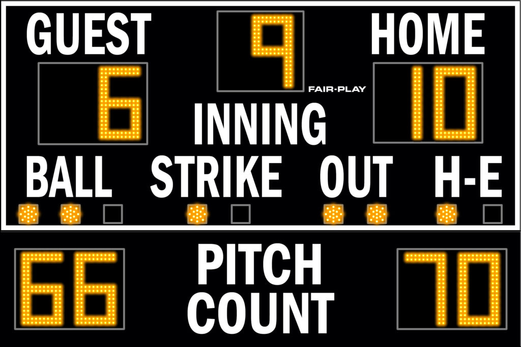 Baseball and Softball Scoreboards 7100-3600 Series | Fair-Play Scoreboards