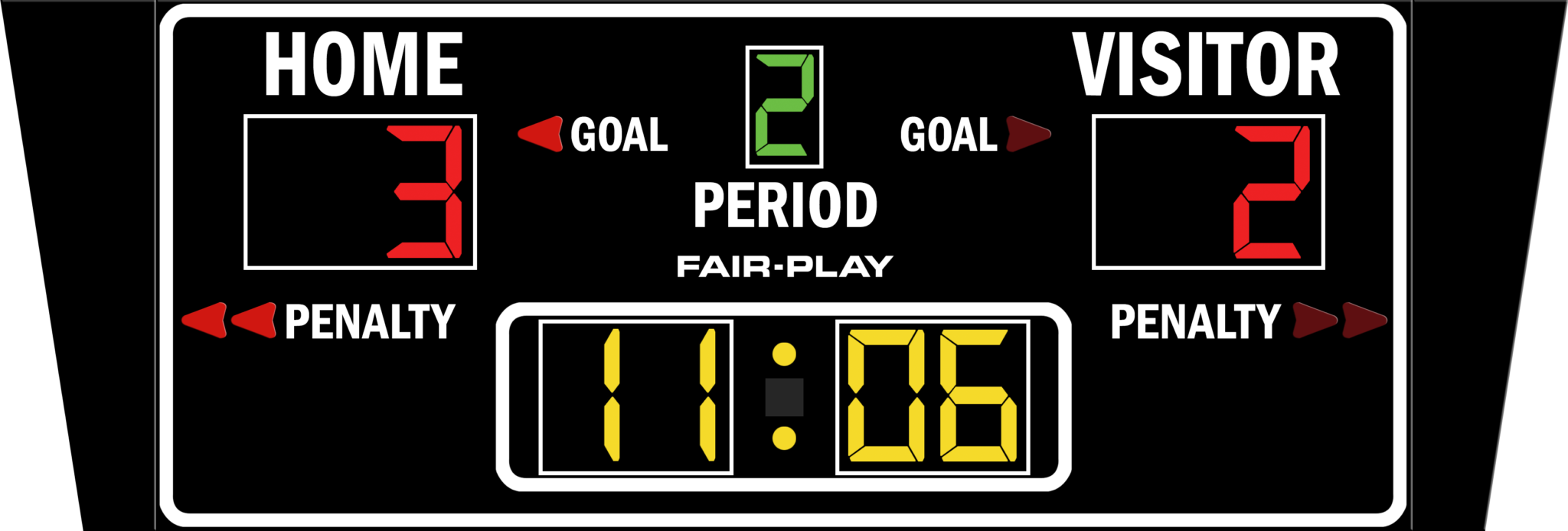 HK-1800-4 Hockey Scoreboard - Fair-Play Scoreboards